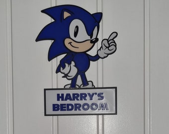 Personalised Sonic Door Sign - Etsy