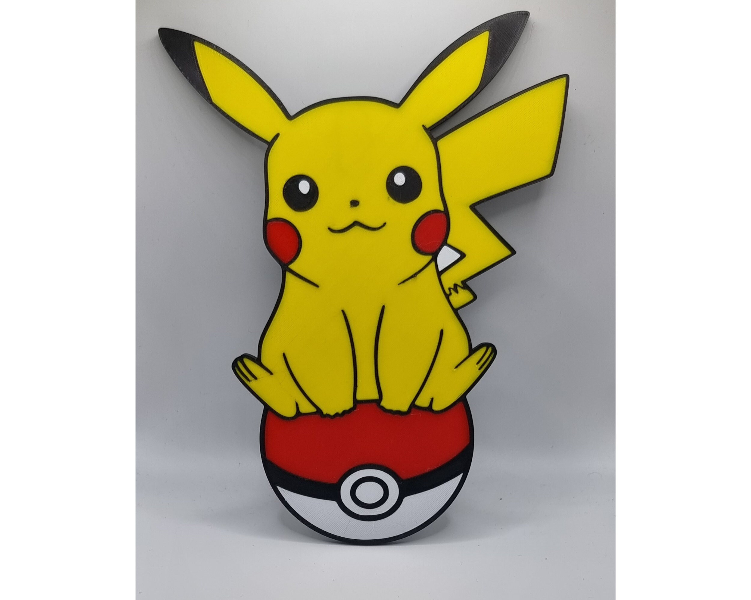 Pokemon Pikachu Style Wall Art, Pikachu Sat on a Pokeball , Nintendo ...
