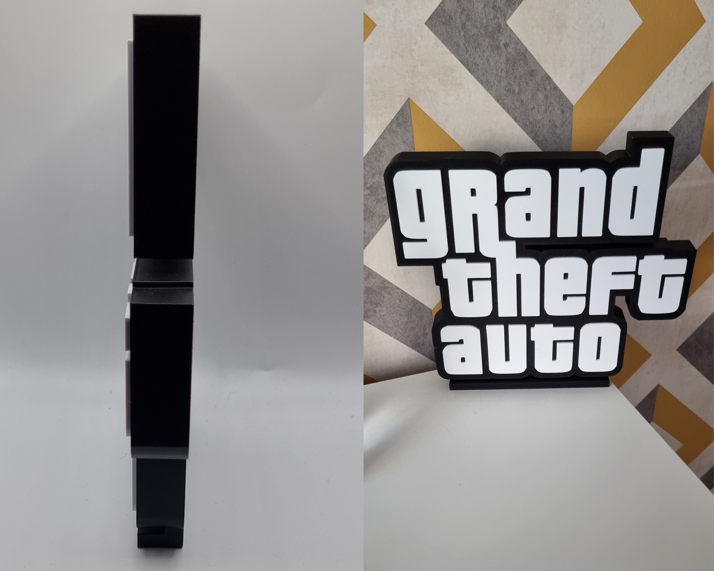 GTA Style Sign, GTA Grand Theft Auto Font, Bedroom Sign, Desk Gift ...