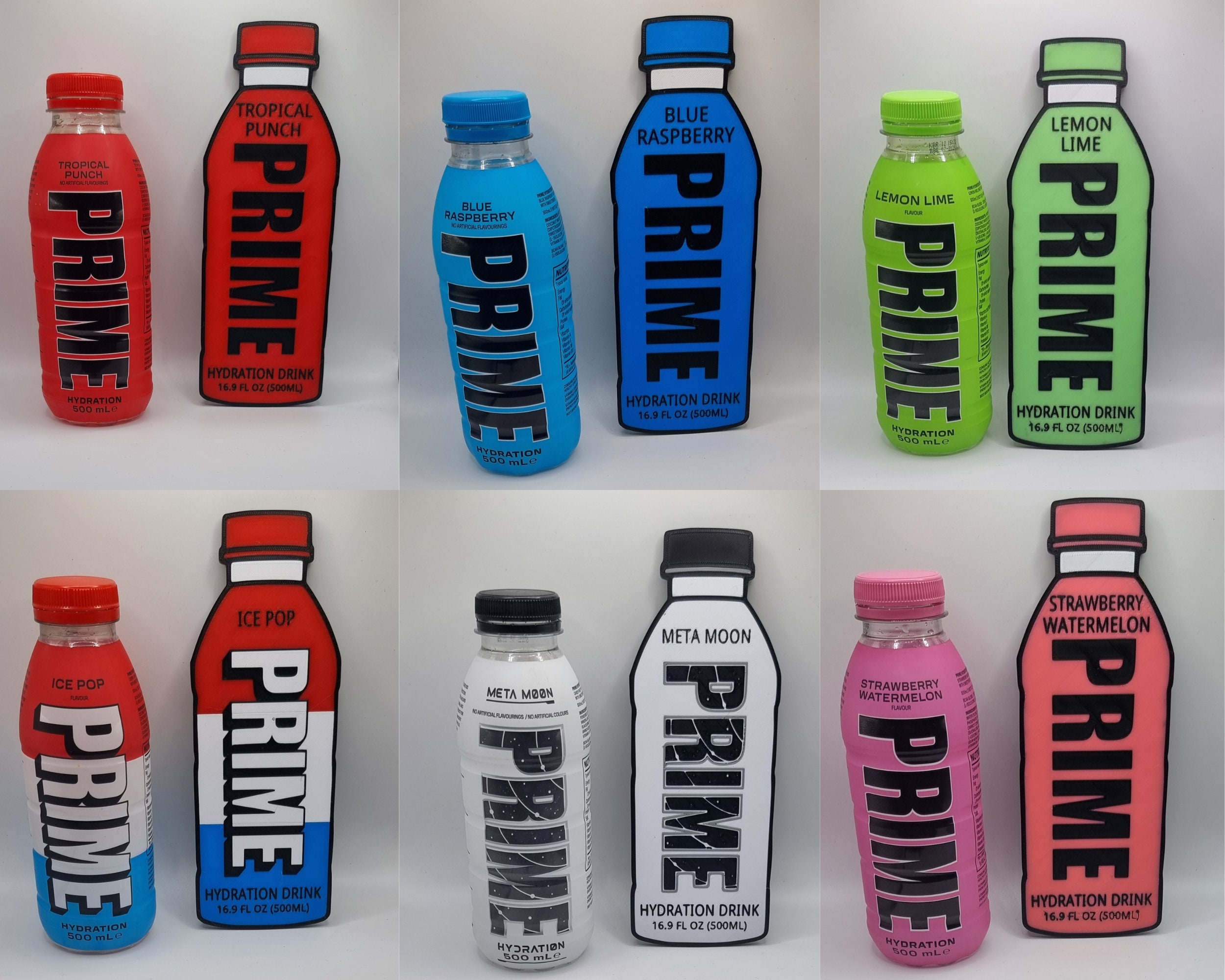Prime Drink Bottle 3D Printed Wall Decor Prime Wall Art Kids Bedroom ...