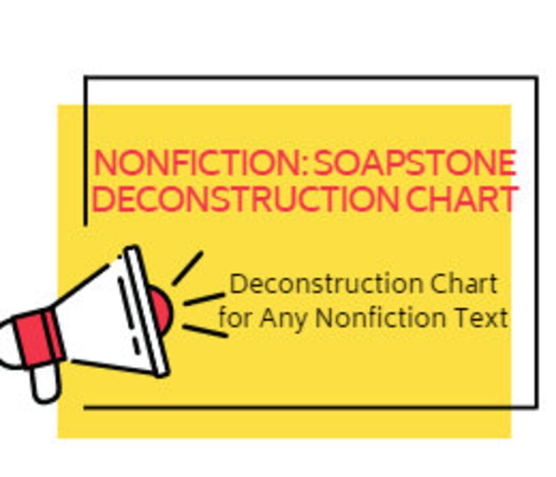 Soapstone Deconstruction Chart for Any Nonfiction Text - Etsy