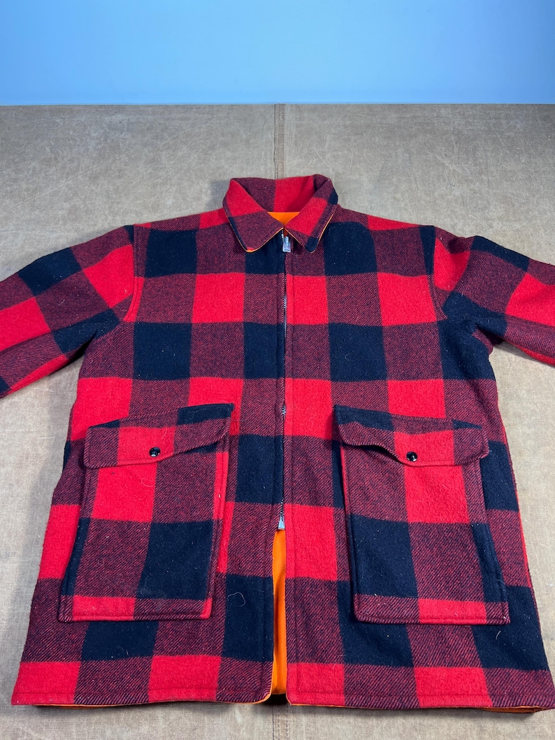 Vintage 70’s 80’s Reversible Woolrich Two Pocket Lumberjack Buffalo ...