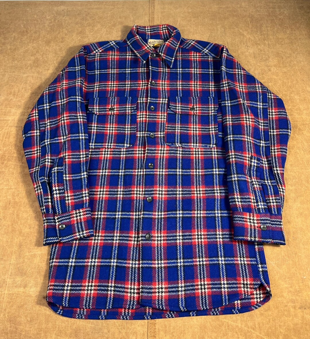 Vintage 40’s 50’s Middleton Plaid Pattern Wisconsin Made Casual Flannel ...