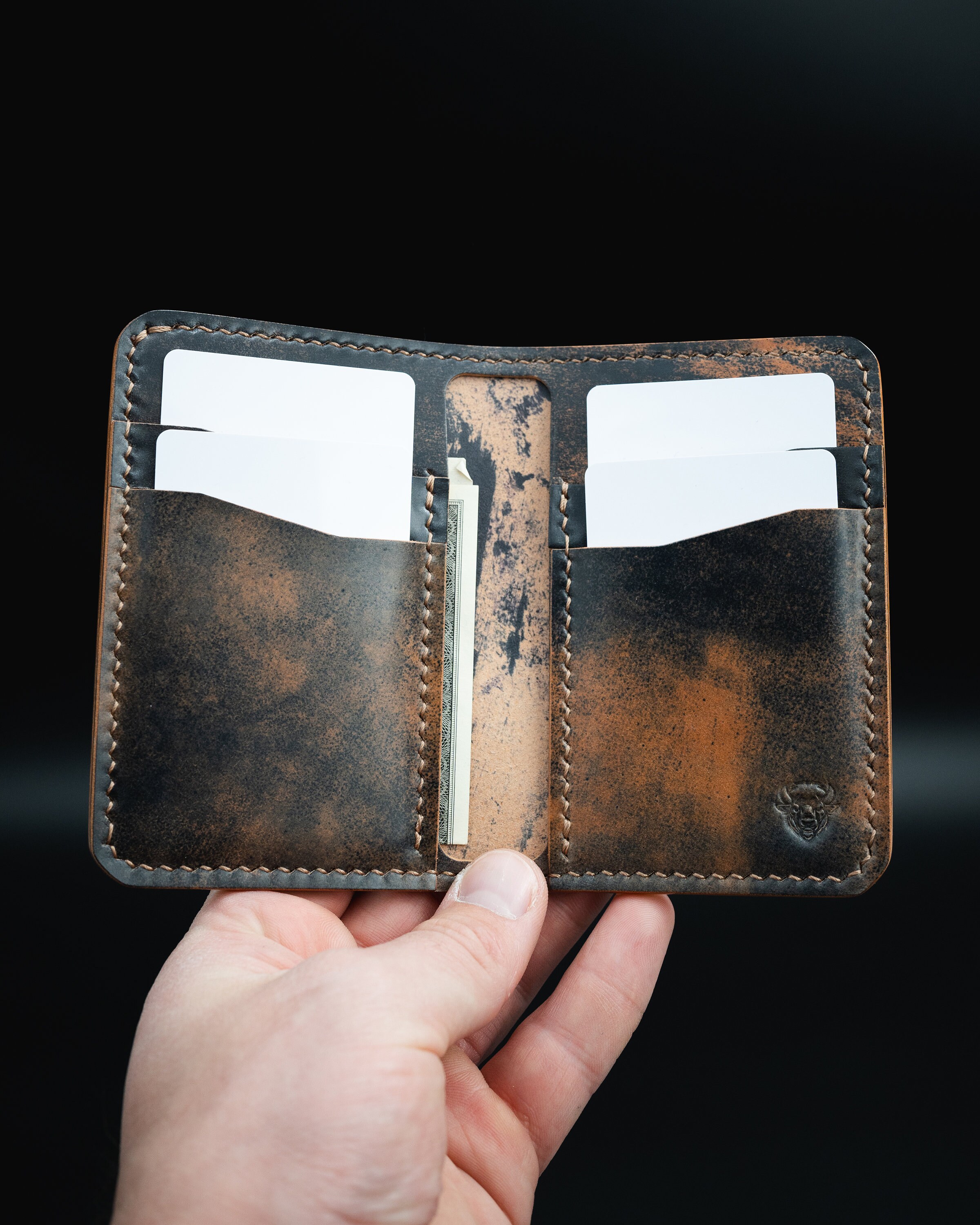 The Ridge Vertical Bifold Wallet in Full Shell Cordovan ROCADO - Etsy