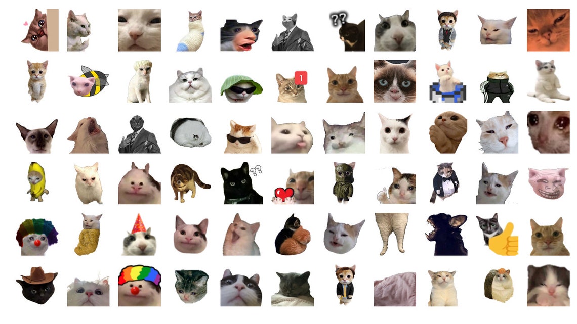500+ Transparent Cat Emotes Mega Pack | Twitch Emotes | Discord Emotes ...