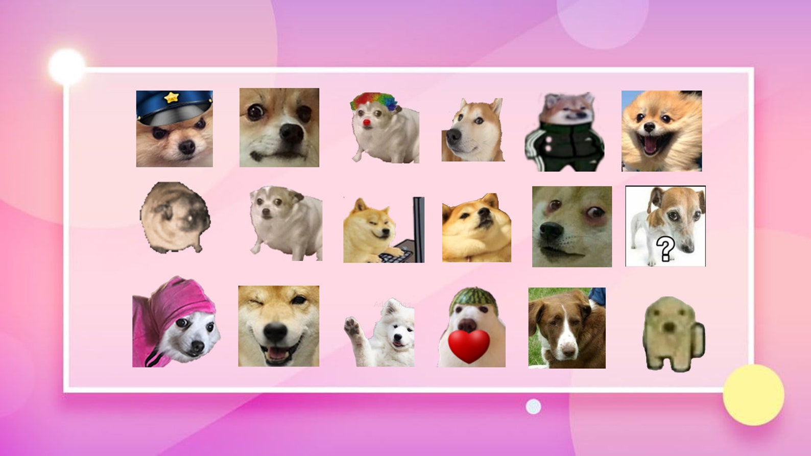 70 Cute Dogs Emotes for Twitch and Discord Twitch Meme Emotes Discord ...