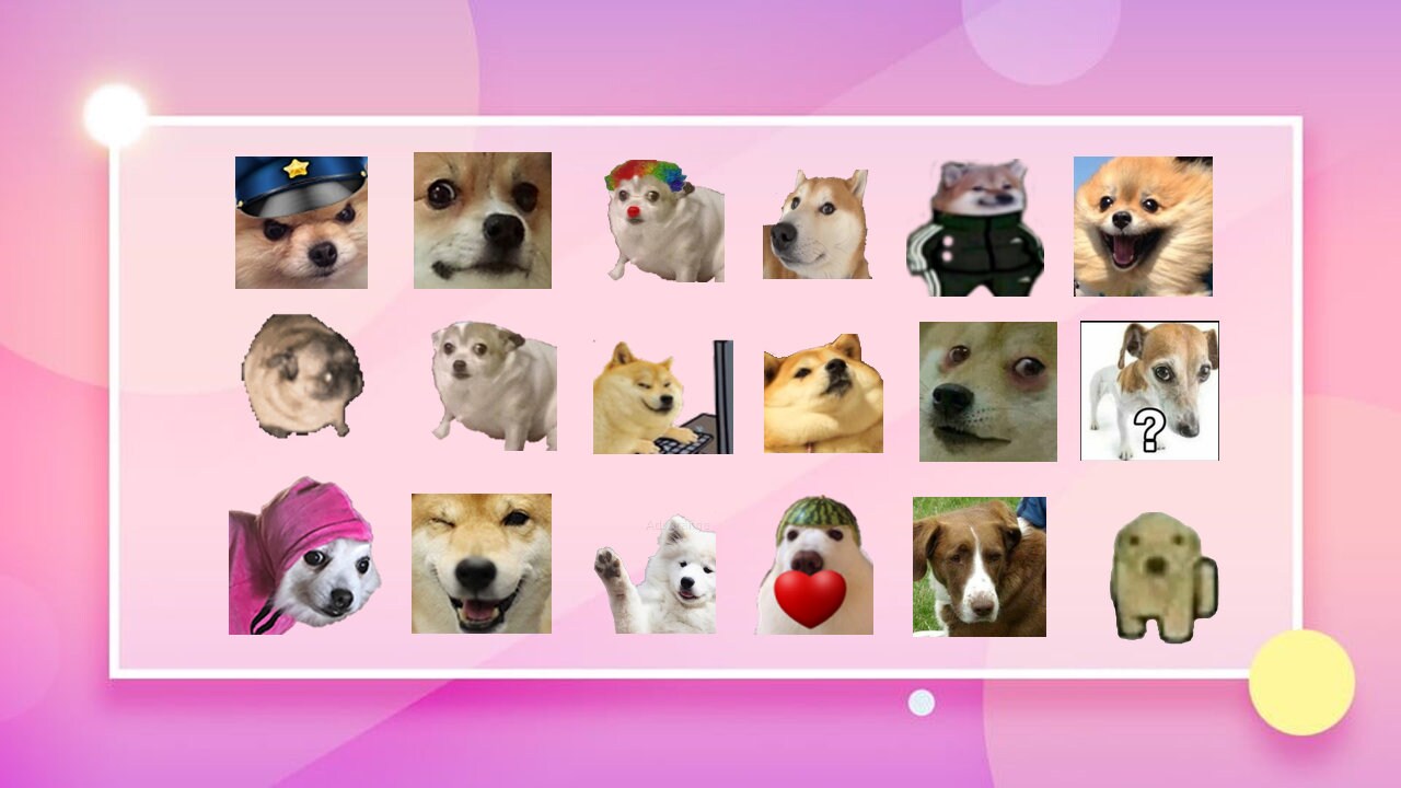 70 Cute Dogs Emotes for Twitch and Discord Twitch Meme Emotes Discord ...