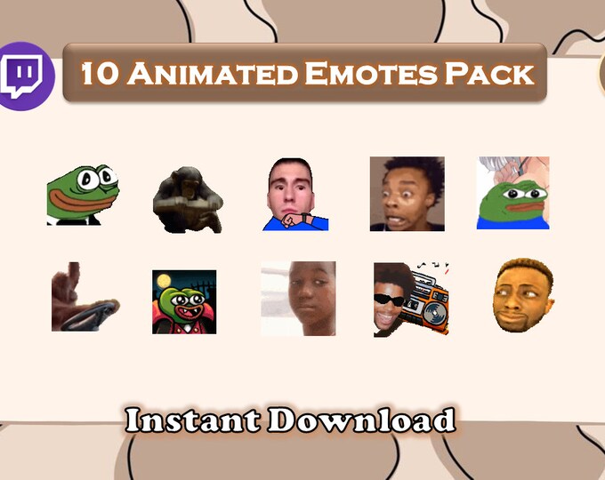 10 Animated Meme Emotes Pack #1 | Twitch Meme Emotes | Discord Emotes ...