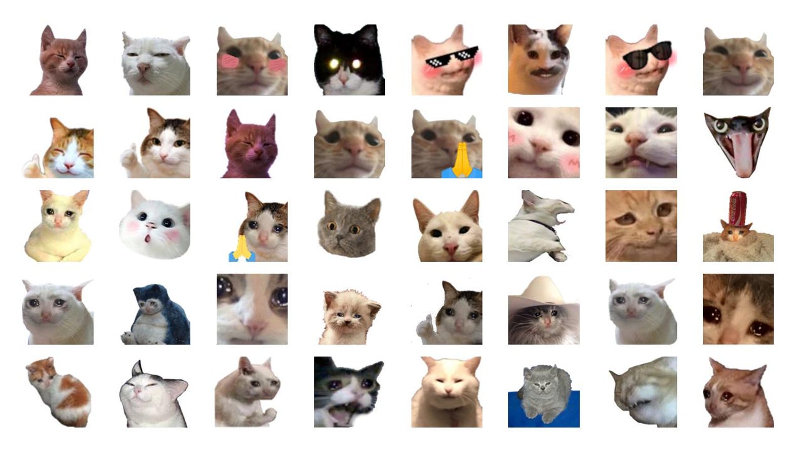 170 Cat Emotes Pack #2 | Twitch Emotes | Discord Emotes | Cute Cat ...