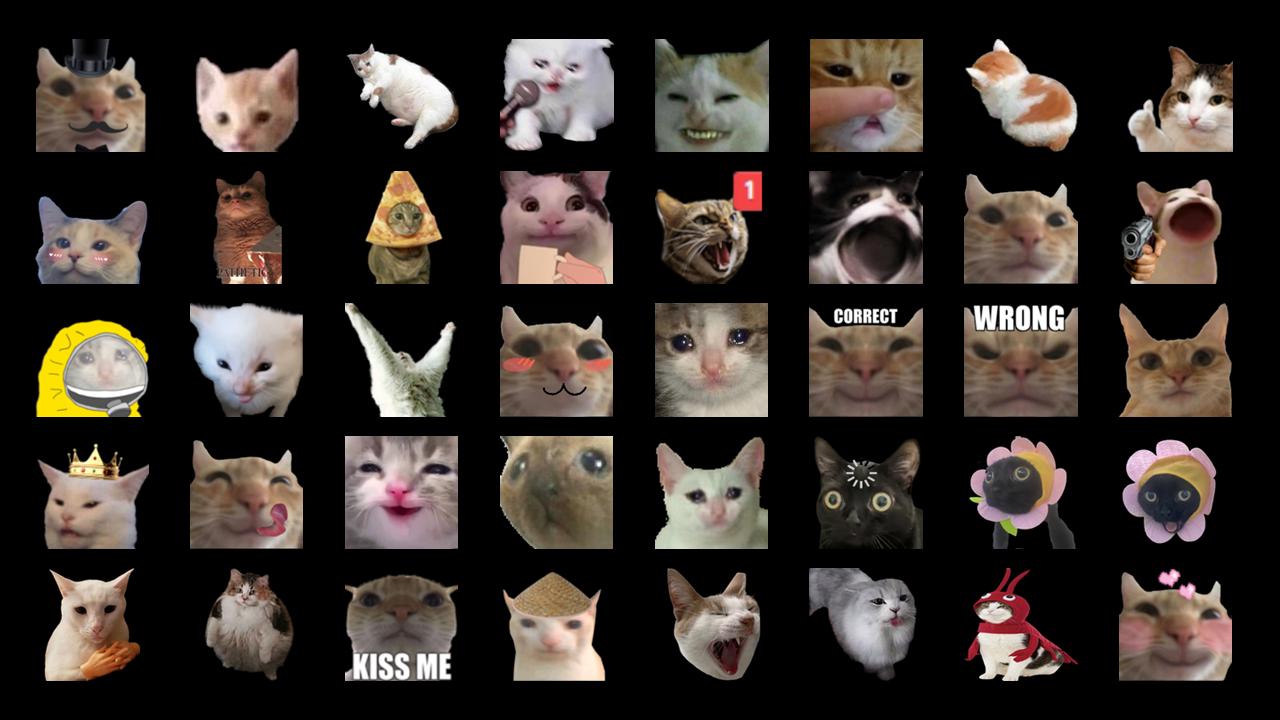 170 Cat Emotes Pack #2 | Twitch Emotes | Discord Emotes | Cute Cat ...