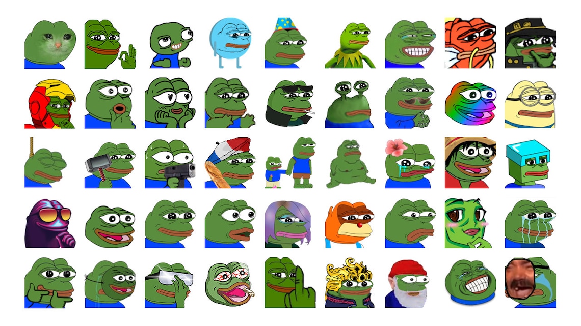 150 Pepe Feels Emotes Mega Pack | Twitch Emotes | Discord Emotes | Text ...