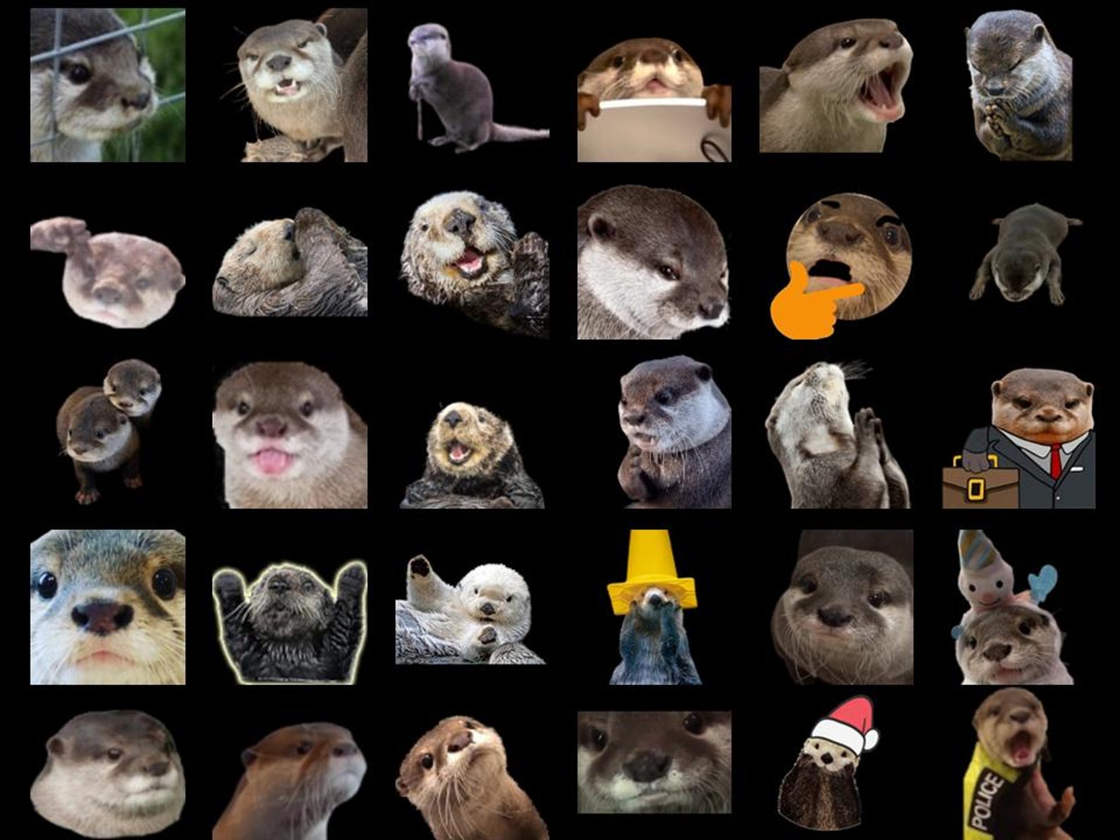 60 Otter Emotes Pack | Sea Otter | Twitch Emotes | Discord Emotes ...