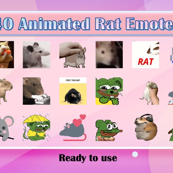 Rat Emote for Twitch - Etsy UK