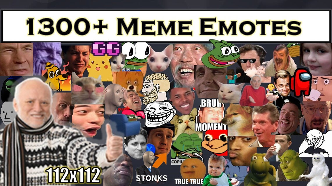 1300+ Meme Emotes Super Mega Pack for Twitch and Discord | Twitch ...