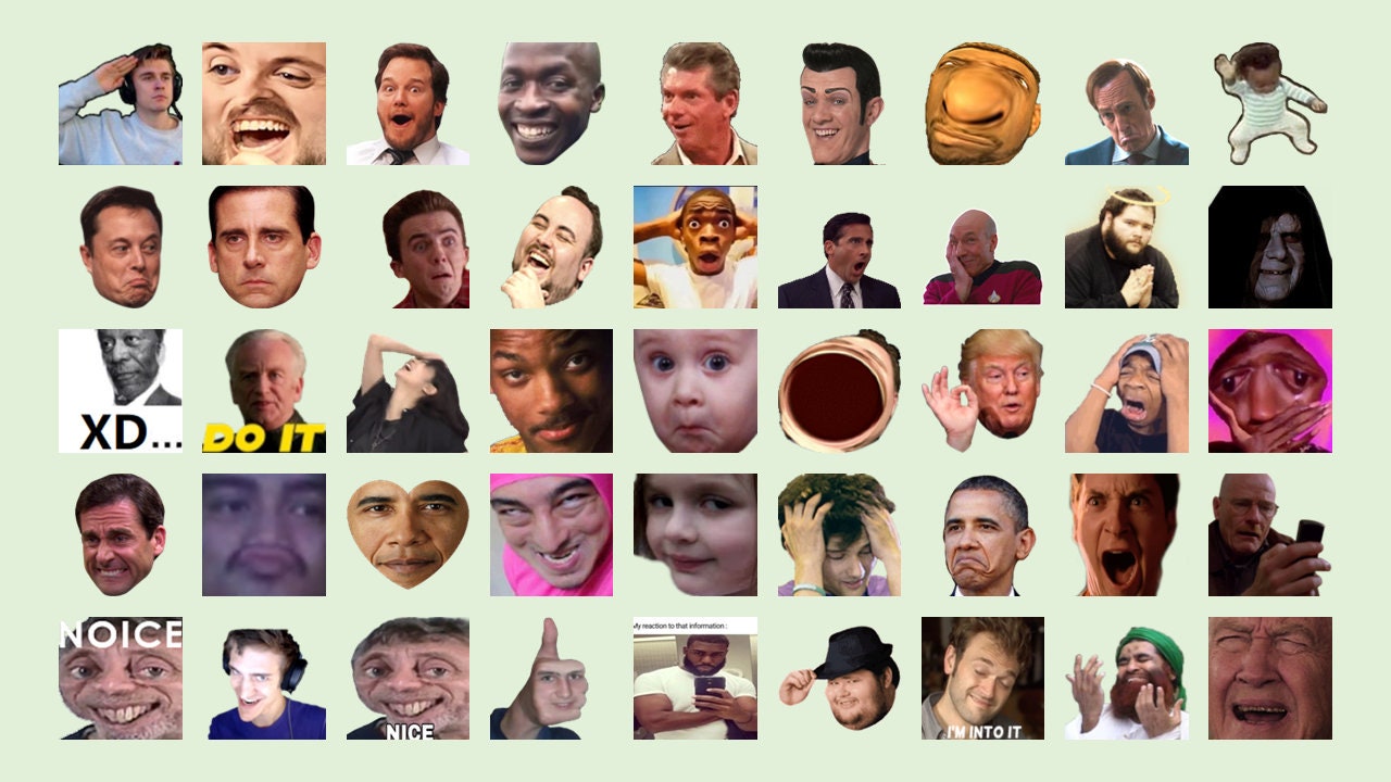 300 Human Meme Emotes for Twitch and Discord Twitch Emotes Discord ...