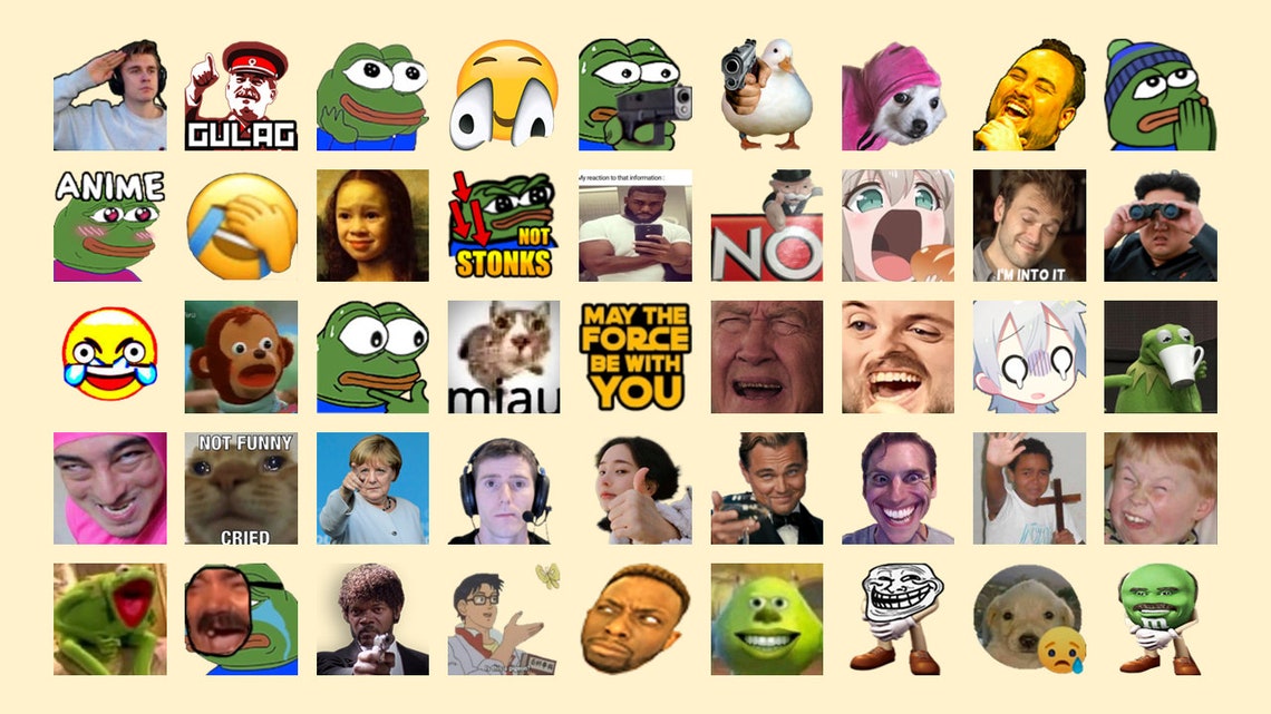 200 Random Meme Emotes for Twitch and Discord 2 Twitch Emotes Discord ...
