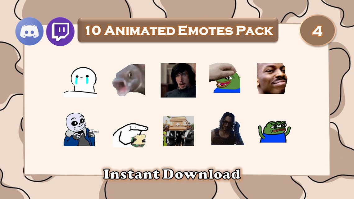 10 Animated Meme Emotes Pack #4 | Twitch Meme Emotes | Discord Emotes ...