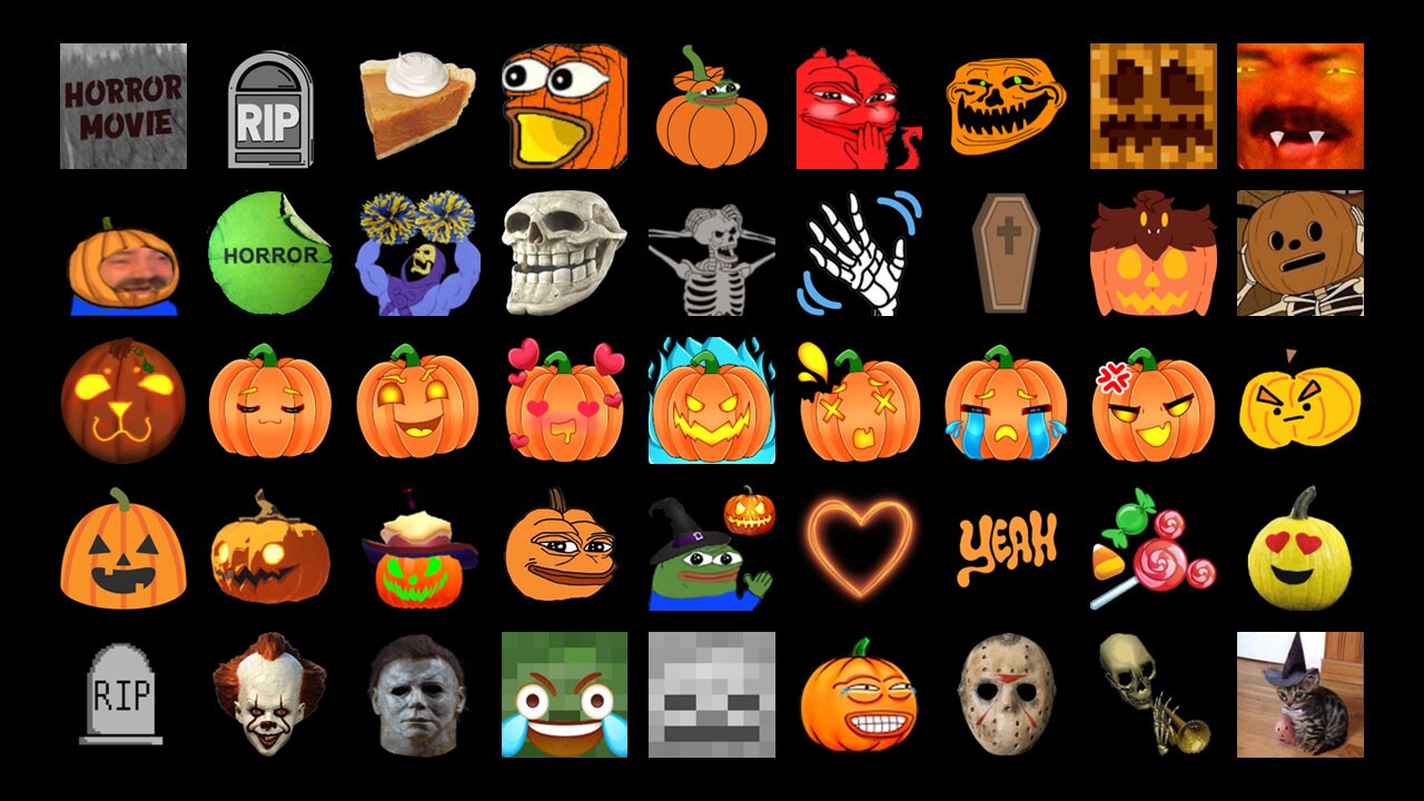 130 Random Halloween Emotes for Twitch and Discord | Twitch Emotes ...