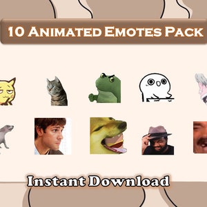 10 Animated Meme Emotes Pack #3 | Twitch Meme Emotes | Discord Emotes ...