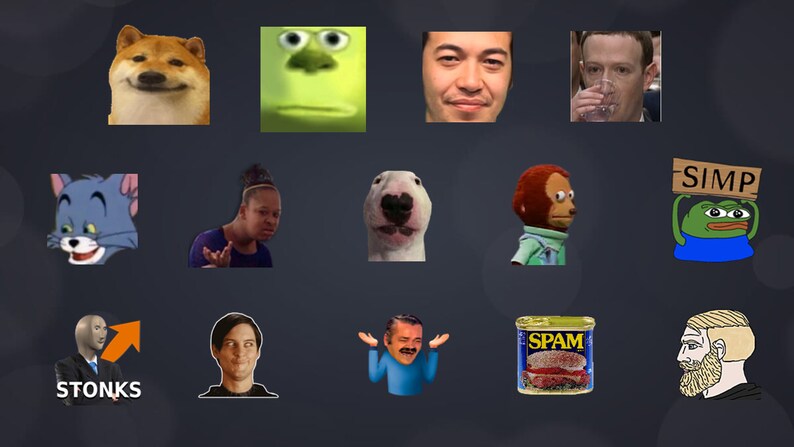 50 Meme Emotes for Twitch and Discord | Twitch Emotes | Discord Emotes ...