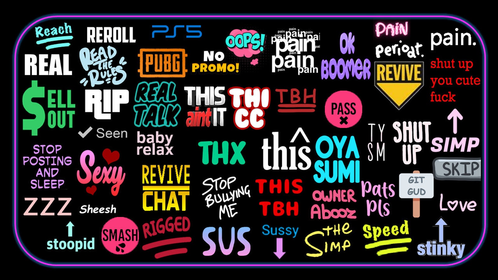 200 Text Emotes Mega Pack #2 | Twitch Emotes | Discord Emotes | Text ...