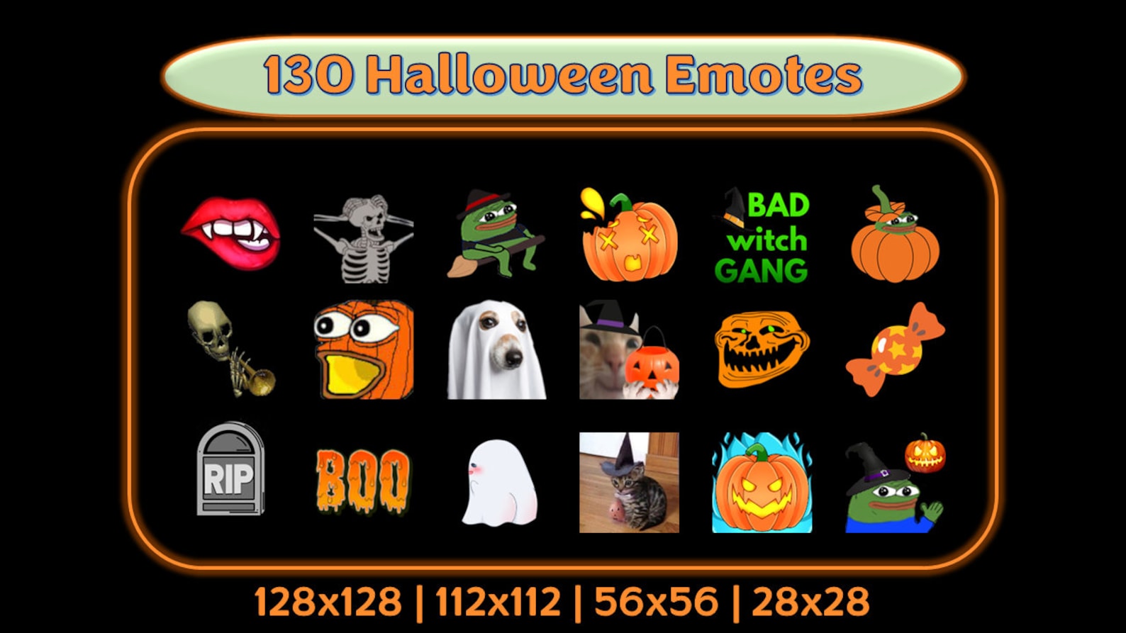 130 Random Halloween Emotes for Twitch and Discord | Twitch Emotes ...