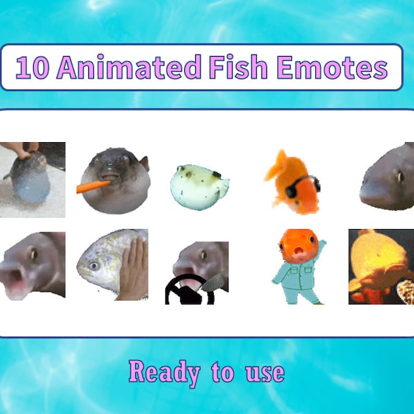 Animated Fish Emotes - Etsy