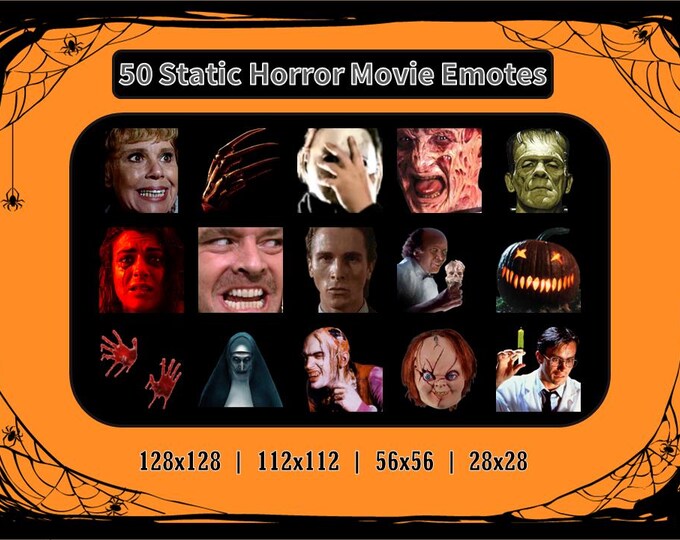 50 Horror Movie Emotes Pack | Discord Emotes | Horror Emotes for ...