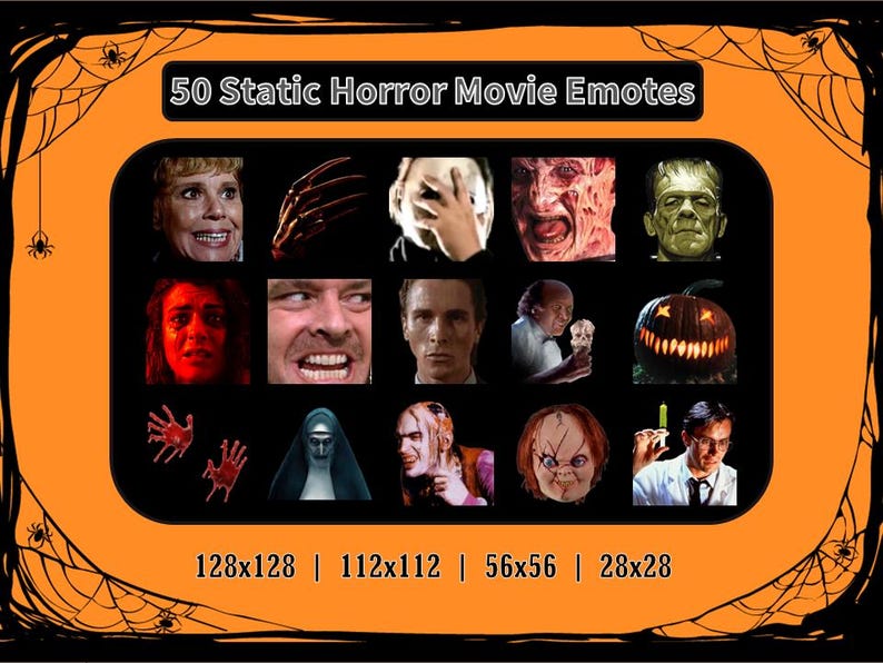 50 Horror Movie Emotes Pack | Discord Emotes | Horror Emotes for ...
