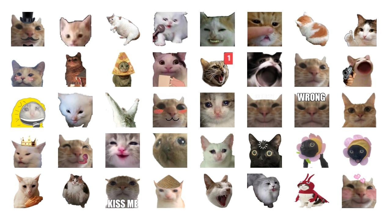 170 Cat Emotes Pack #2 | Twitch Emotes | Discord Emotes | Cute Cat ...