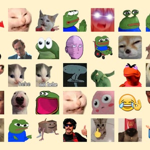 200 Random Meme Emotes for Twitch and Discord #5 | Twitch Emotes ...