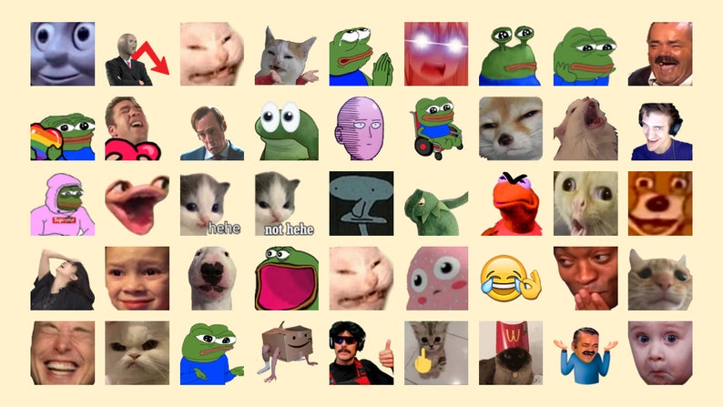 200 Random Meme Emotes for Twitch and Discord #5 | Twitch Emotes ...