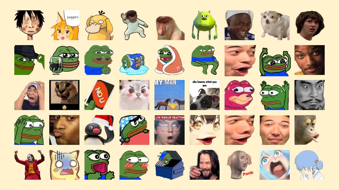 200 Random Meme Emotes for Twitch and Discord #3 | Twitch Emotes ...