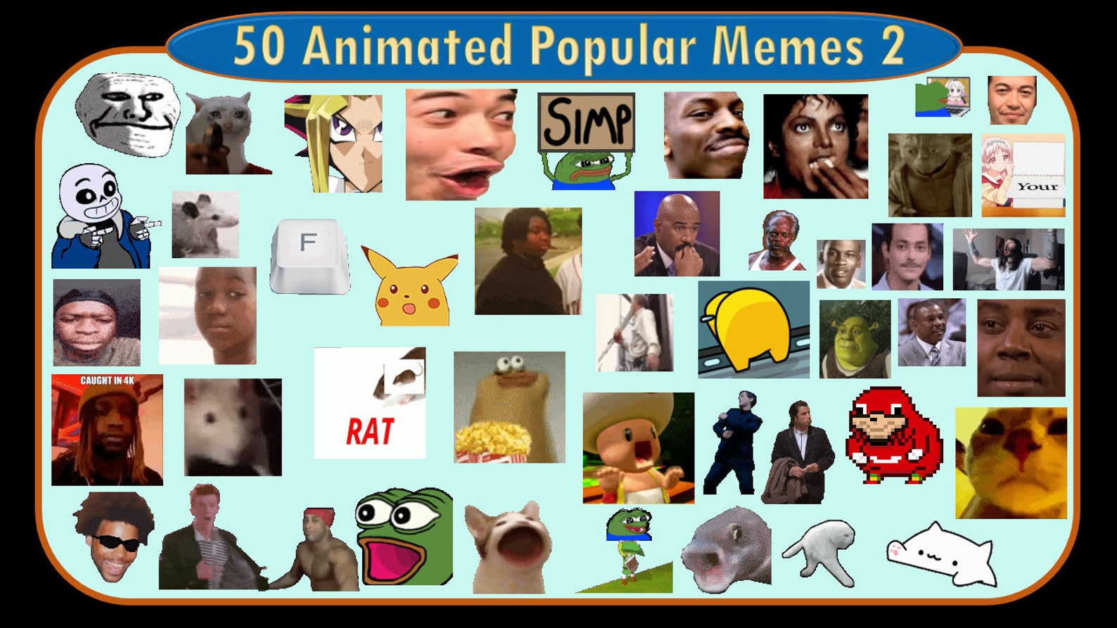 50 Animated Popular Meme Emotes Pack #2 | Twitch Meme Emotes | Discord ...