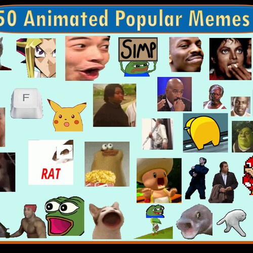 50 Animated Meme Emotes Pack for Twitch and Discord 2 - Etsy