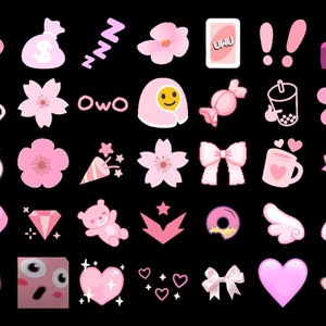 200 Pink Emotes Pack | Twitch Emotes | Discord Emotes | Cute Pink ...