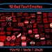 90 Red Text Emotes Pack | Twitch Emotes | Discord Emotes | Text Emotes ...