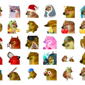30 Cheems Emotes Pack | Twitch Emotes | Discord Emotes | Text Emotes ...