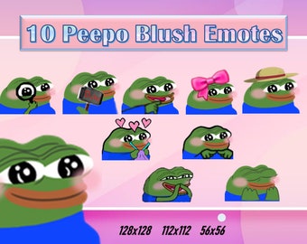 Custom Animated Peepo Sign Twitch Emote Pepe the Frog Meme - Etsy