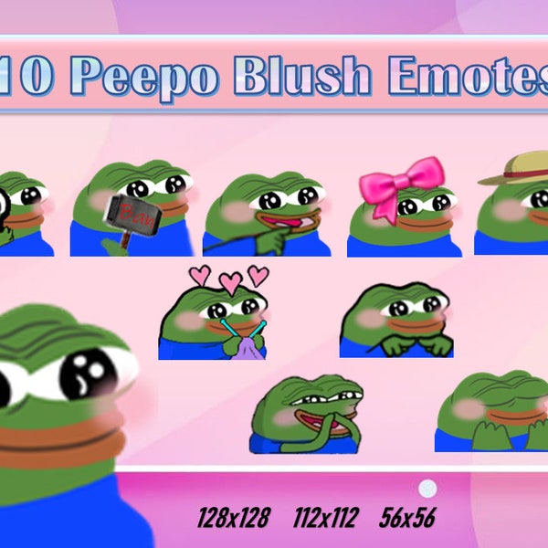 Blushing Emote Twitch - Etsy