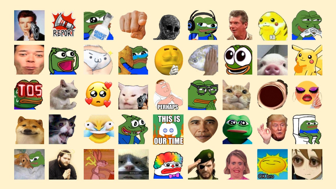 200 Random Meme Emotes for Twitch and Discord #2 | Twitch Emotes ...