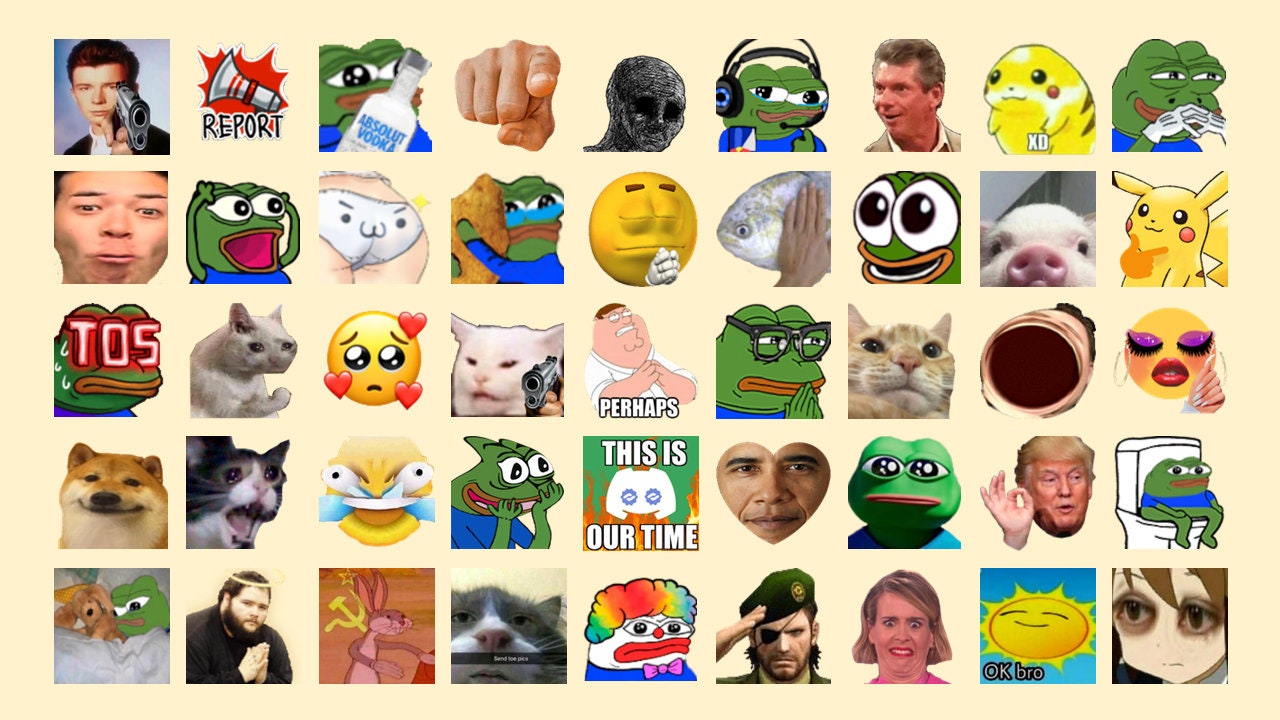 200 Random Meme Emotes for Twitch and Discord 2 Twitch Emotes Discord ...