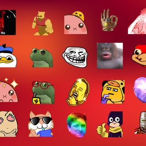 50 Random Emotes Box 2 Twitch Emotes Discord Emotes Emotes for ...