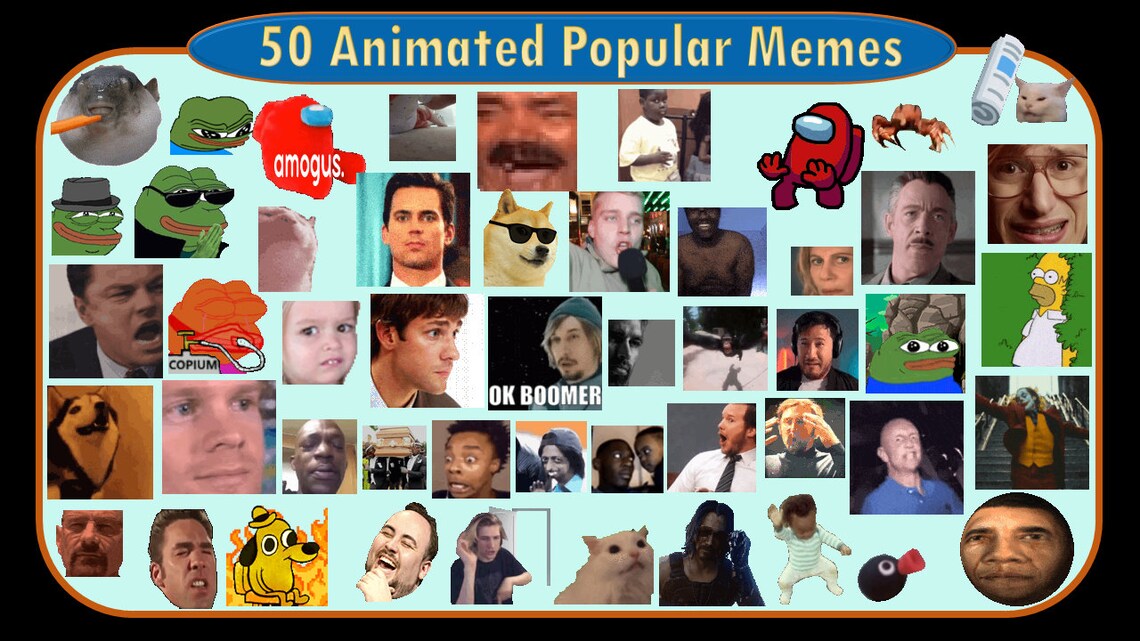 50 Animated Popular Meme Emotes Pack #1 | Twitch Meme Emotes | Discord ...