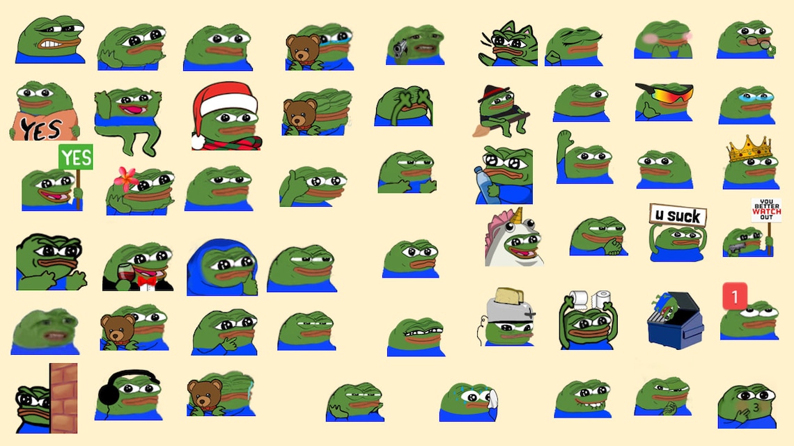 270 Peepo Emotes Mega Pack | Twitch Emotes | Discord Emotes | Text ...