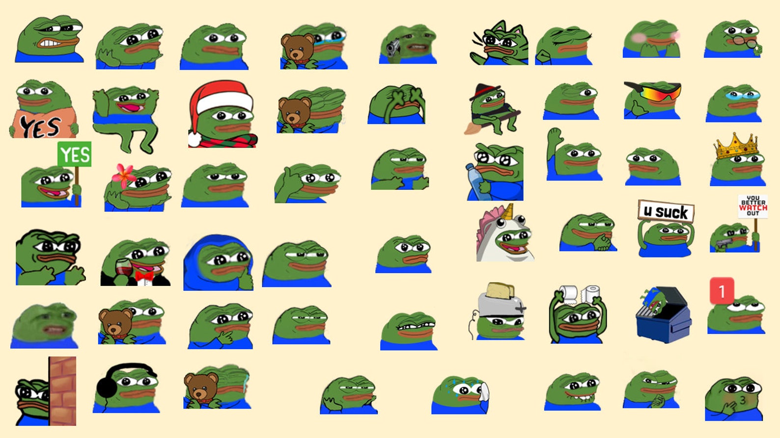 270 Peepo Emotes Mega Pack | Twitch Emotes | Discord Emotes | Text ...