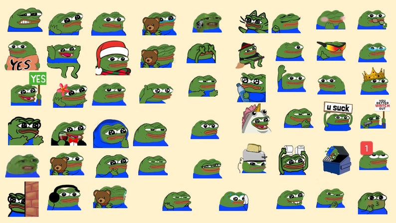 270 Peepo Emotes Mega Pack | Twitch Emotes | Discord Emotes | Text ...