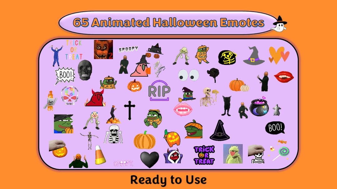 65 Animated Halloween Emotes for Twitch and Discord | Twitch Emotes ...