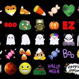 Halloween Emote Bundle - 65 Animated + 130 Static Halloween Emotes for ...