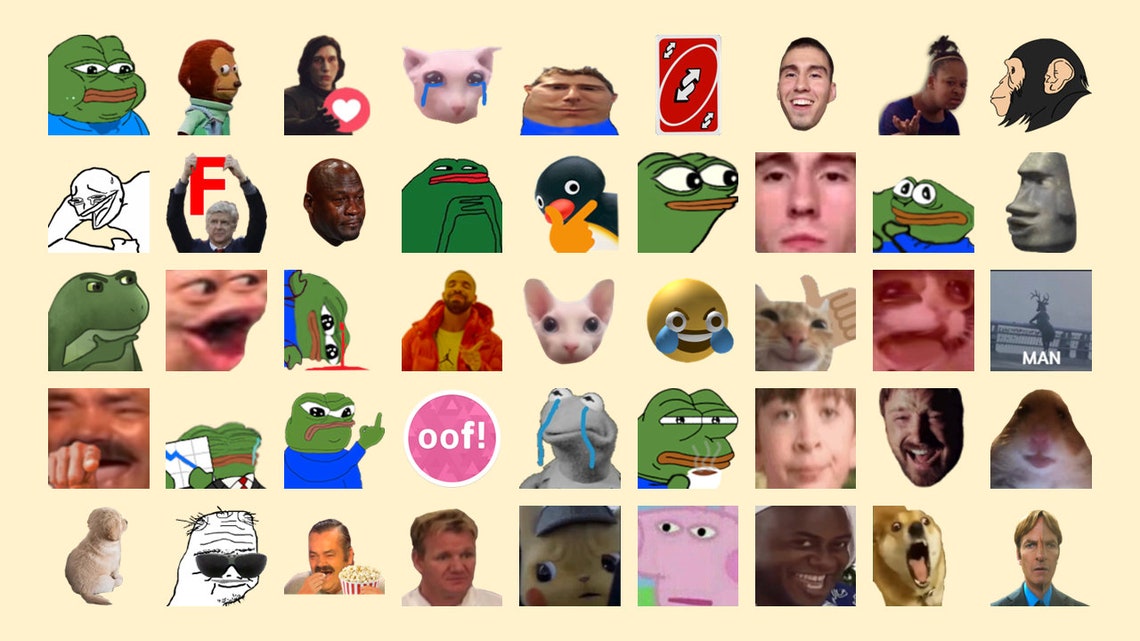 200 Random Meme Emotes for Twitch and Discord 5 Twitch Emotes Discord ...